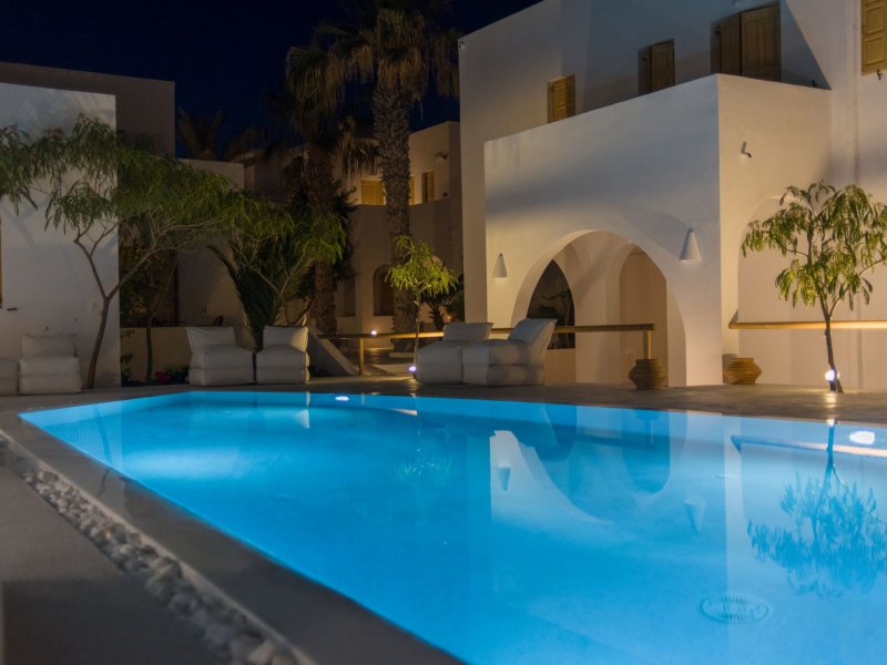 Outdoor photos of our hotel | Santorini Crystal Blue Boutique Hotel