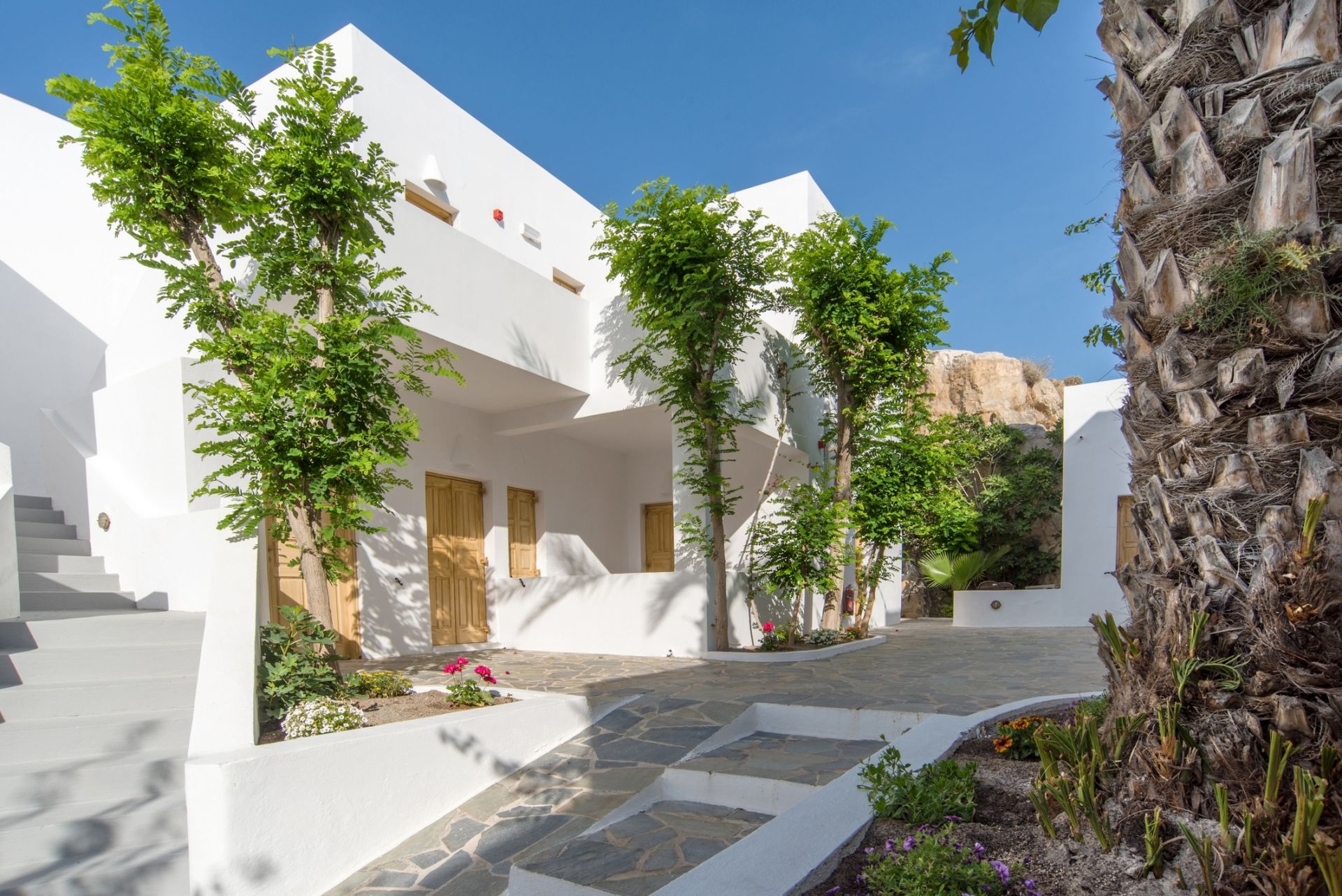 Outdoor photos of our hotel | Santorini Crystal Blue Boutique Hotel