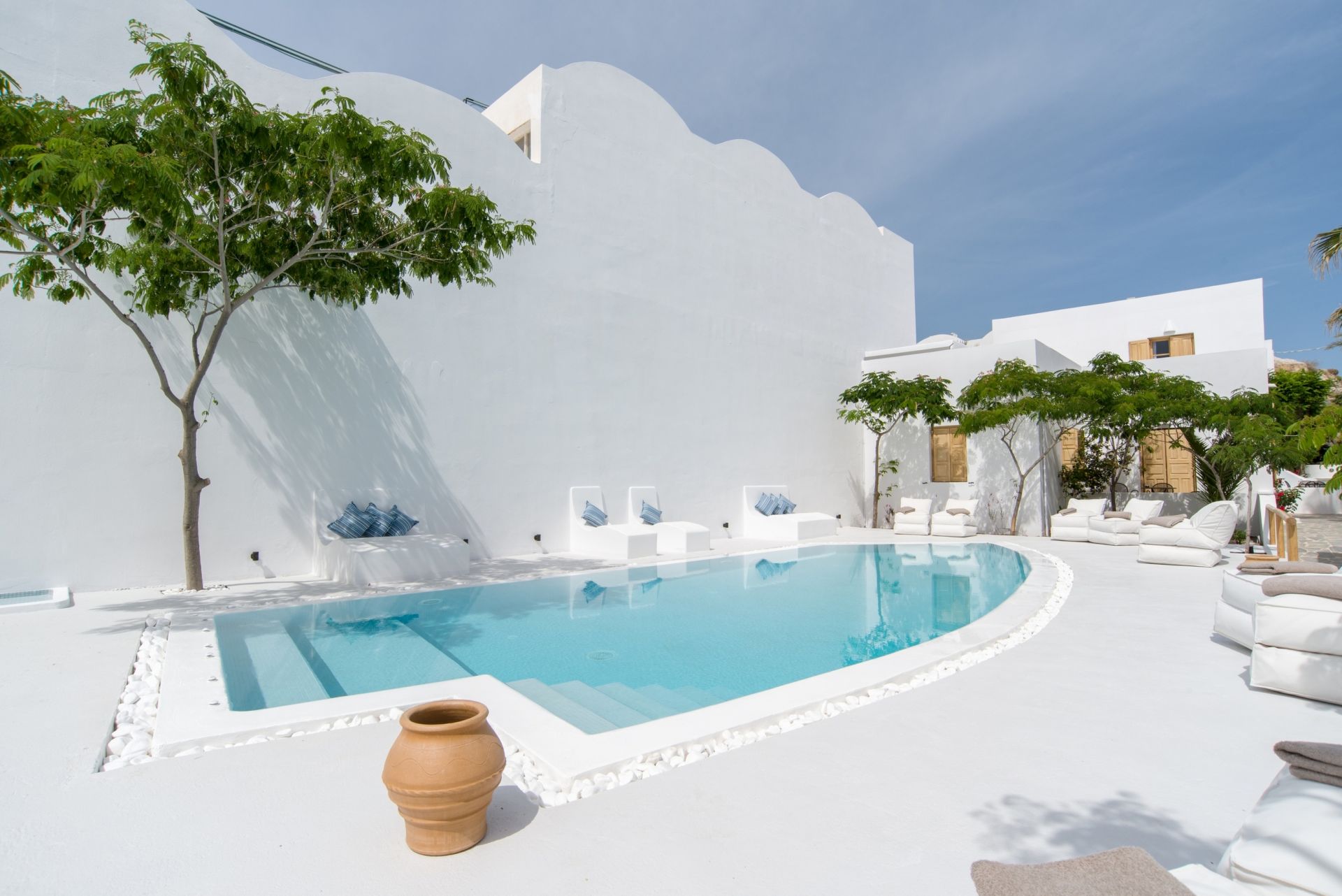 Outdoor photos of our hotel | Santorini Crystal Blue Boutique Hotel