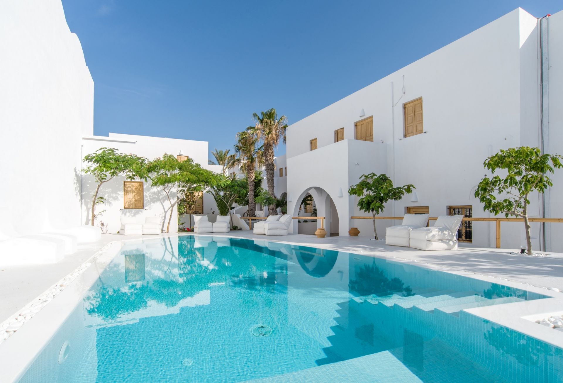 Outdoor photos of our hotel | Santorini Crystal Blue Boutique Hotel